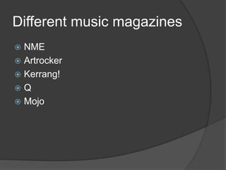 Alternative rock media | PPT