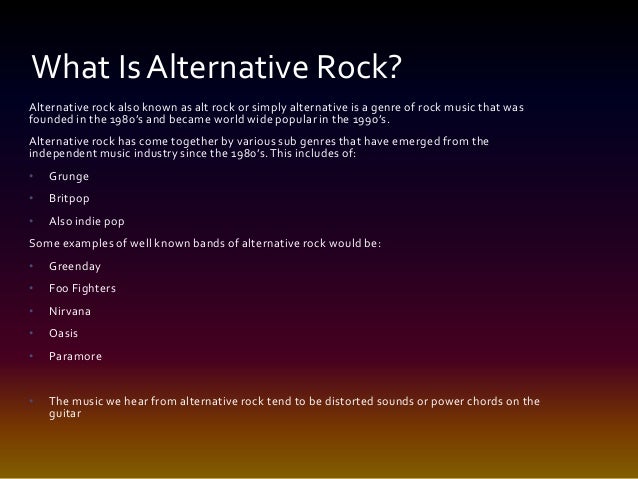 Alternative Rock Music