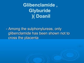 Alternative to insulin for gestational diabetes | PPT