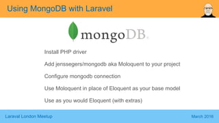 Alternatives to SQL - a Laravel Perspective | PPT