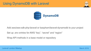 Alternatives to SQL - a Laravel Perspective | PPT