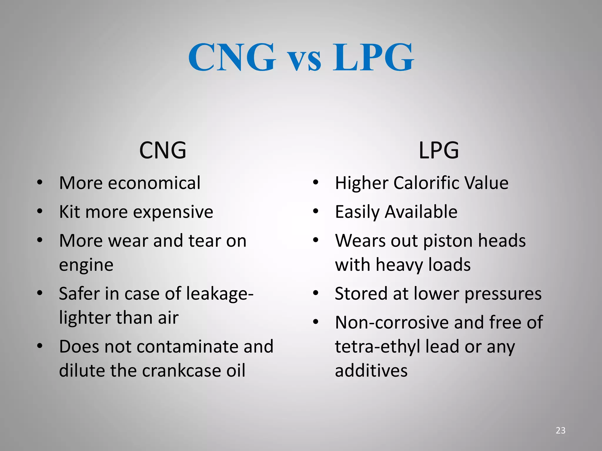 Alternative Fuels for IC Engine | PPTX