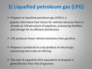 Alternative Fuels for IC Engine | PPTX
