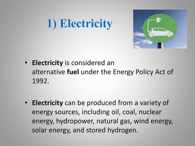 Alternative Fuels for IC Engine | PPTX | Power and Energy Industry ...