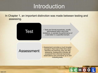 Alternatives in assessment | PPTX