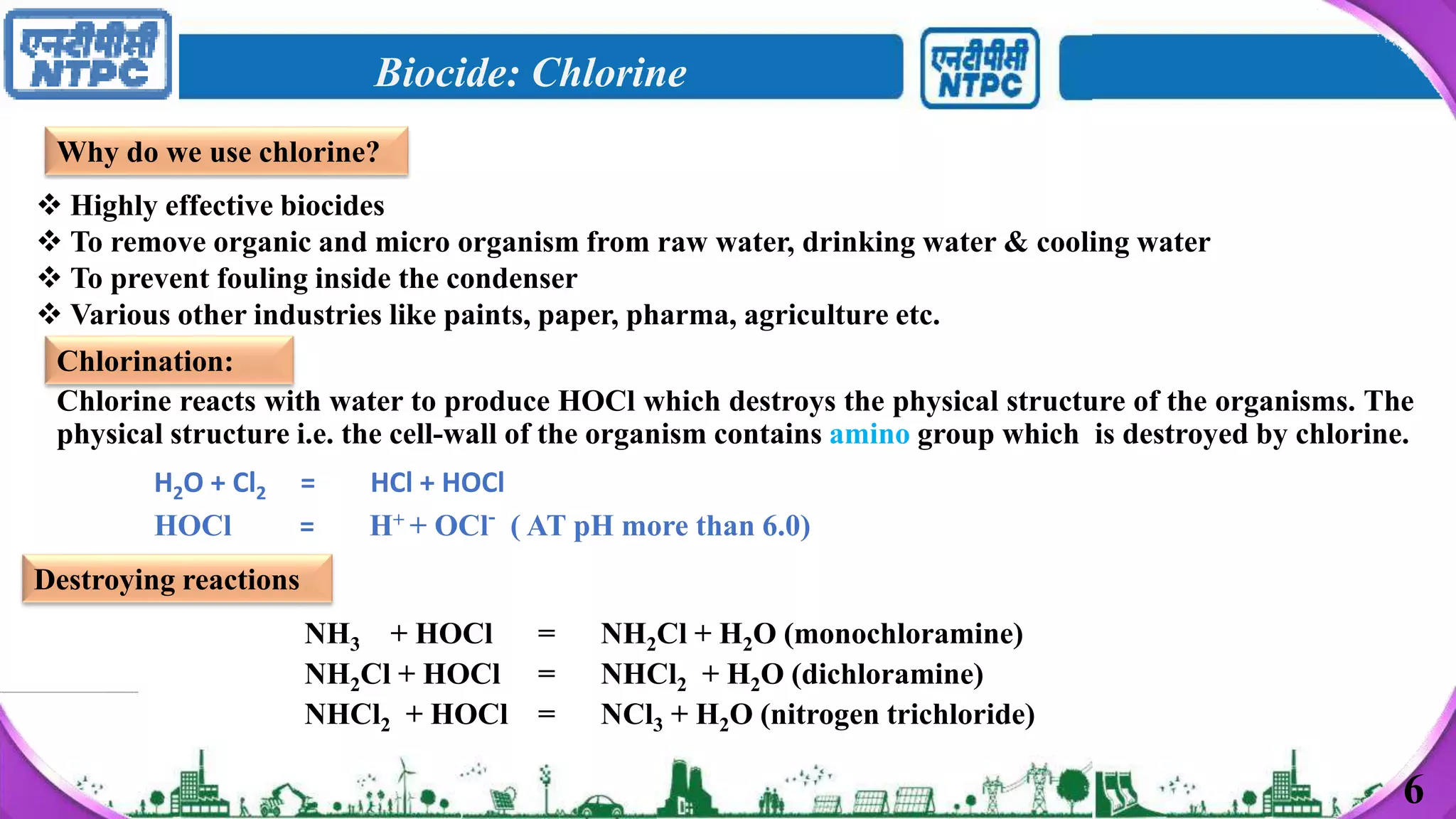 Alternatives of chlorine, chlorine di-oxide(ClO2) for water treatment | PPT