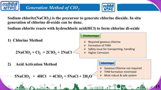 Alternatives of chlorine, chlorine di-oxide(ClO2) for water treatment | PPT