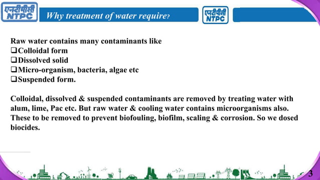 Alternatives of chlorine, chlorine di-oxide(ClO2) for water treatment | PPT