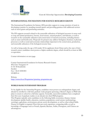 Alternative sources of funding as of 11 09 | PDF