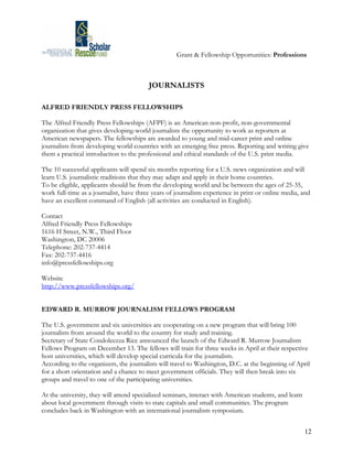 Alternative sources of funding as of 11 09 | PDF
