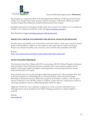 Alternative sources of funding as of 11 09 | PDF
