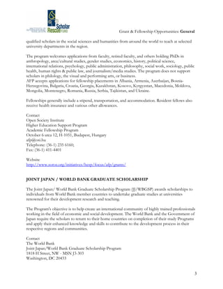 Alternative sources of funding as of 11 09 | PDF