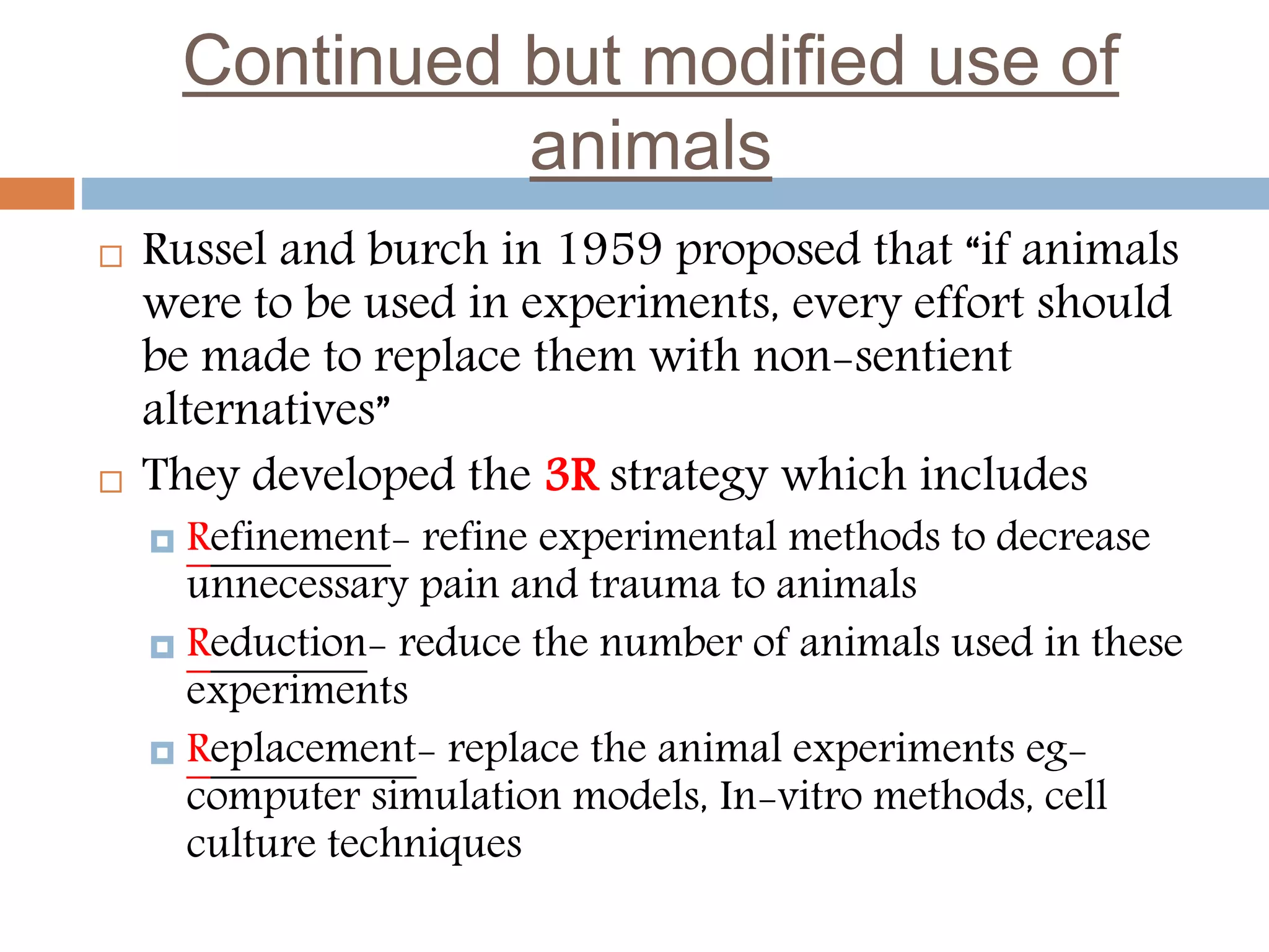 Alternatives to animal experiments | PPTX