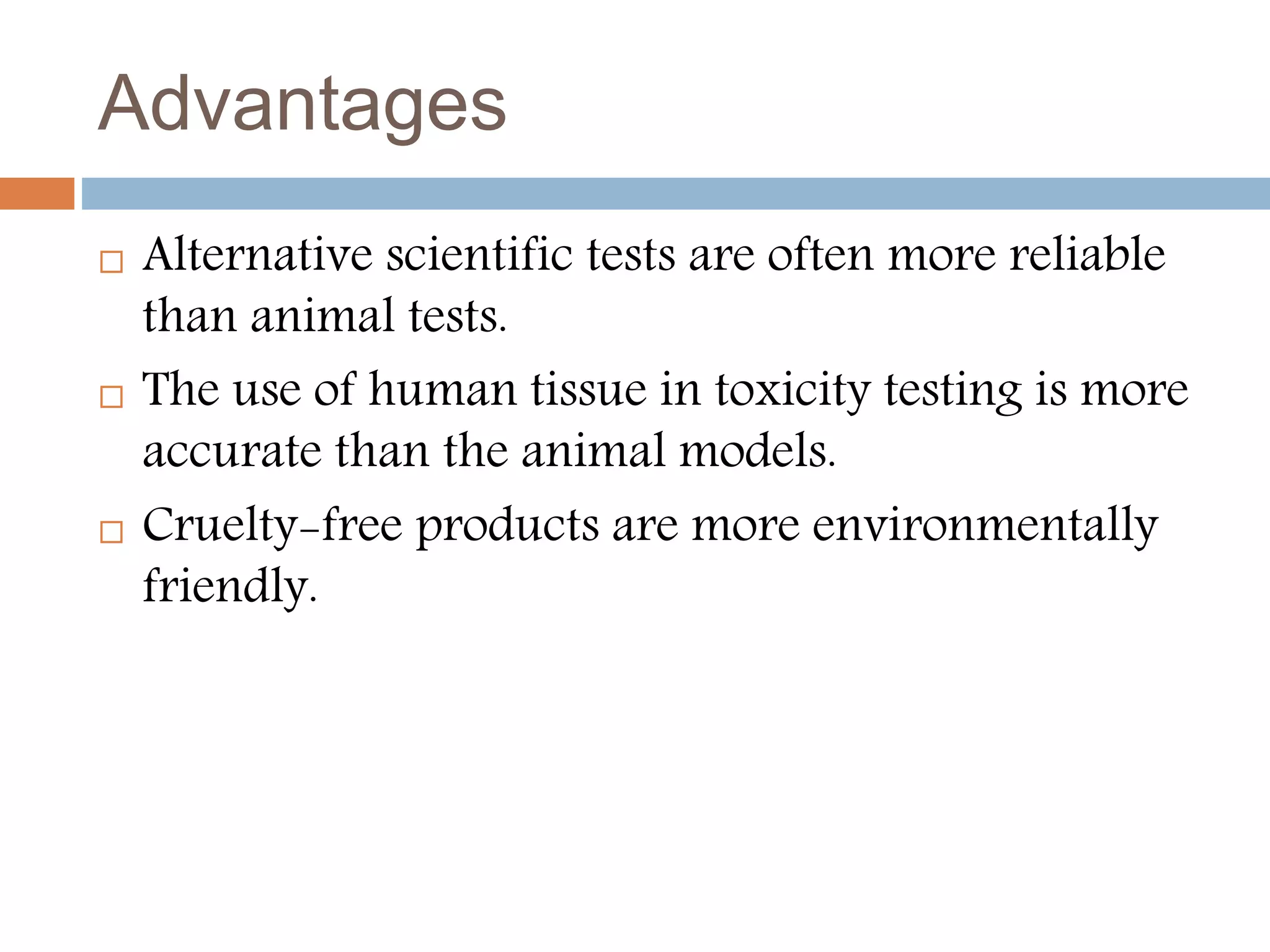 Alternatives to animal experiments | PPTX