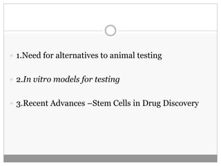 Alternatives to animal experiments | PPTX