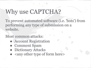 ALTERNATIVAS AL CAPTCHA | PPT