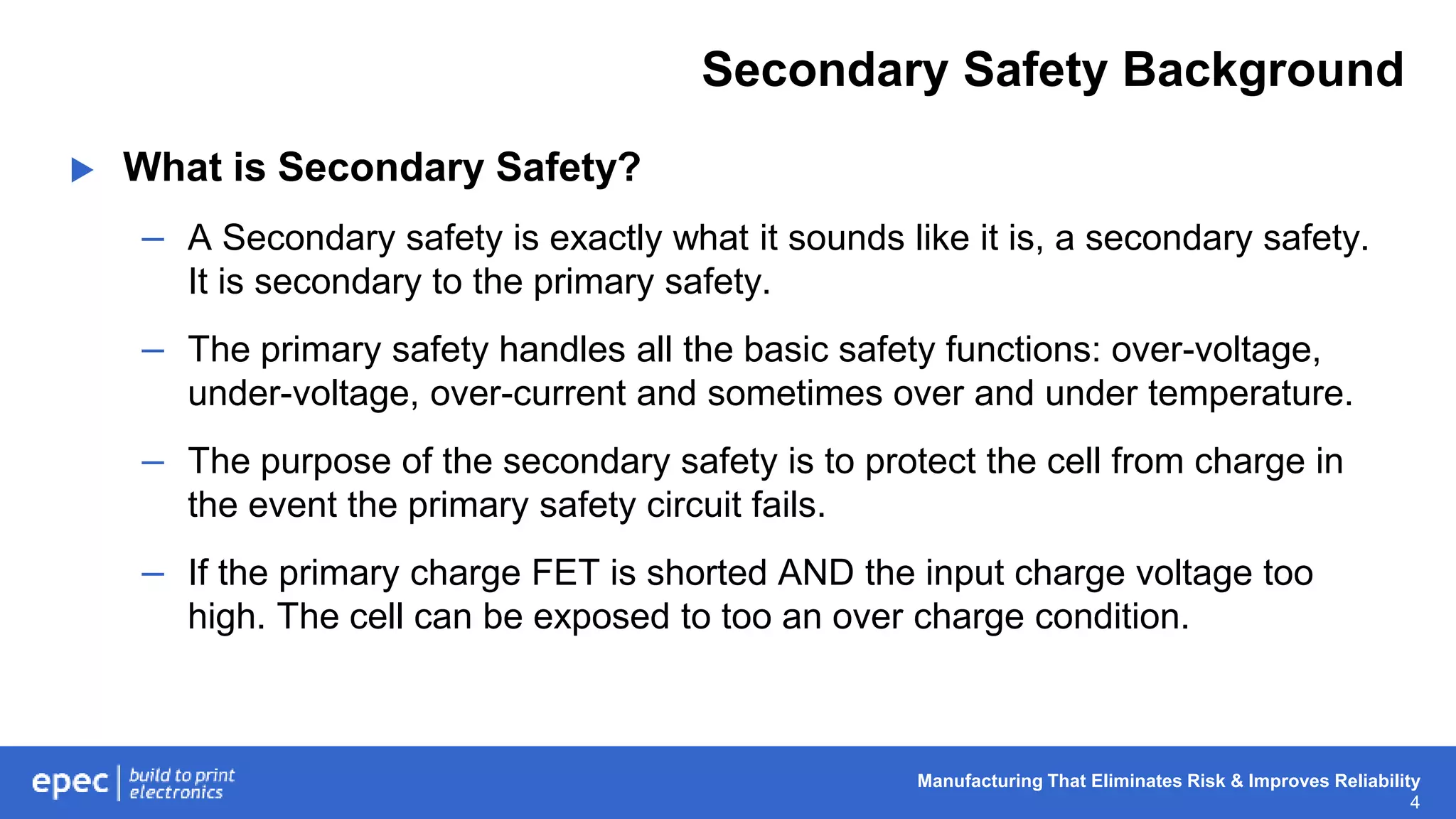 Alternatives to Battery Chemical Fuses in Secondary Safety Circuits | PPTX