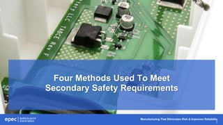 Alternatives to Battery Chemical Fuses in Secondary Safety Circuits | PPTX