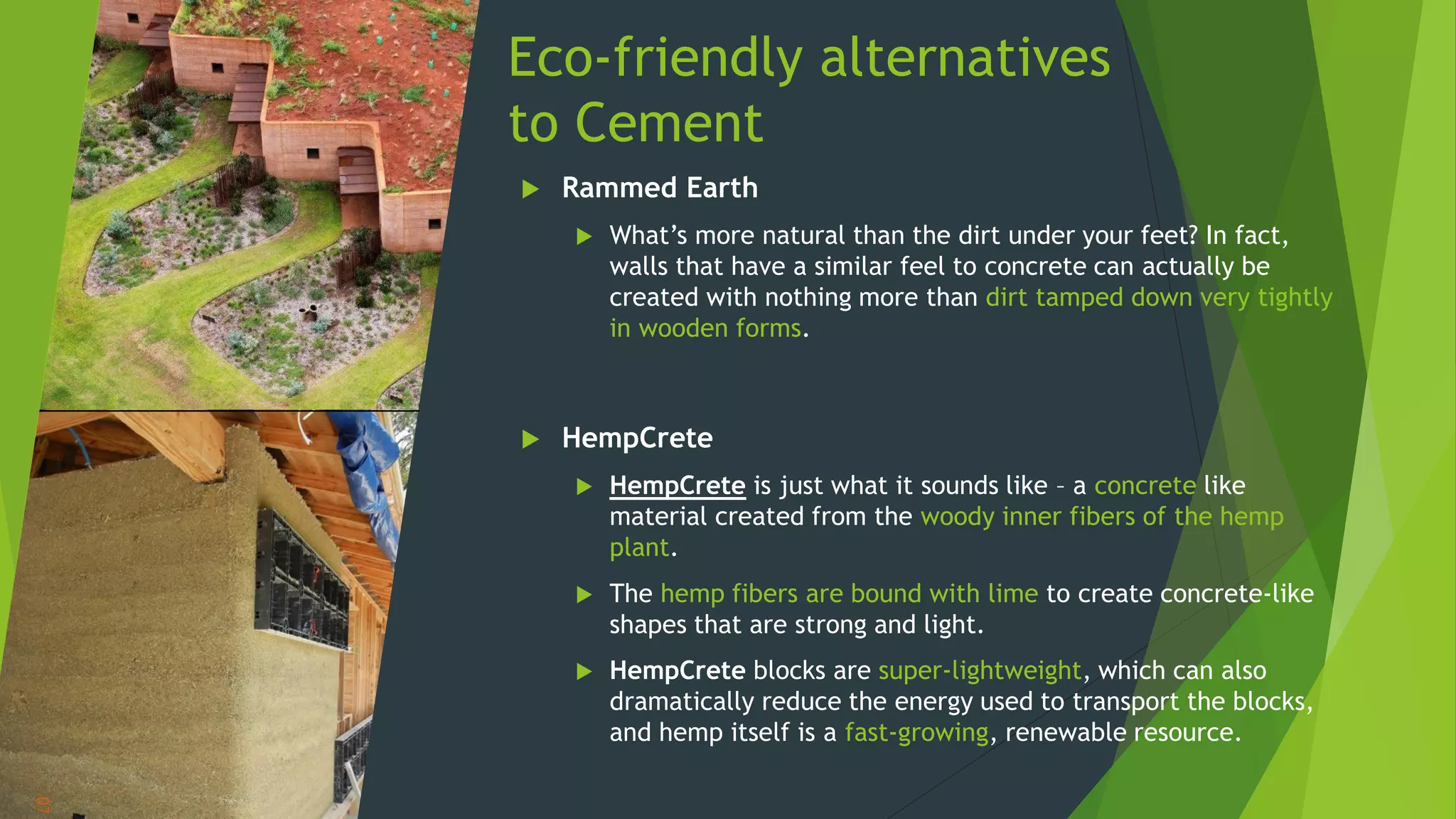 Alternatives to concrete | PDF