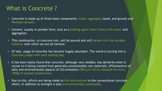 Alternatives to concrete | PDF
