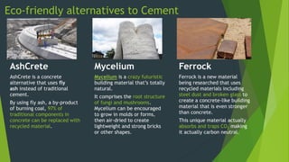 Alternatives to concrete | PDF