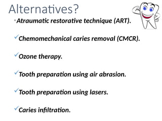 alternatives to conventional cavity preparation.ppt