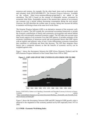 Alternatives to gdp to measure economic and social progress | PDF