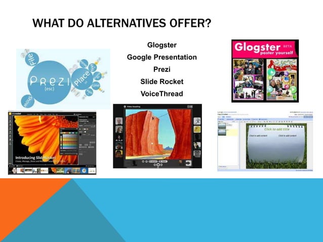 Alternatives to ppt | PPTX