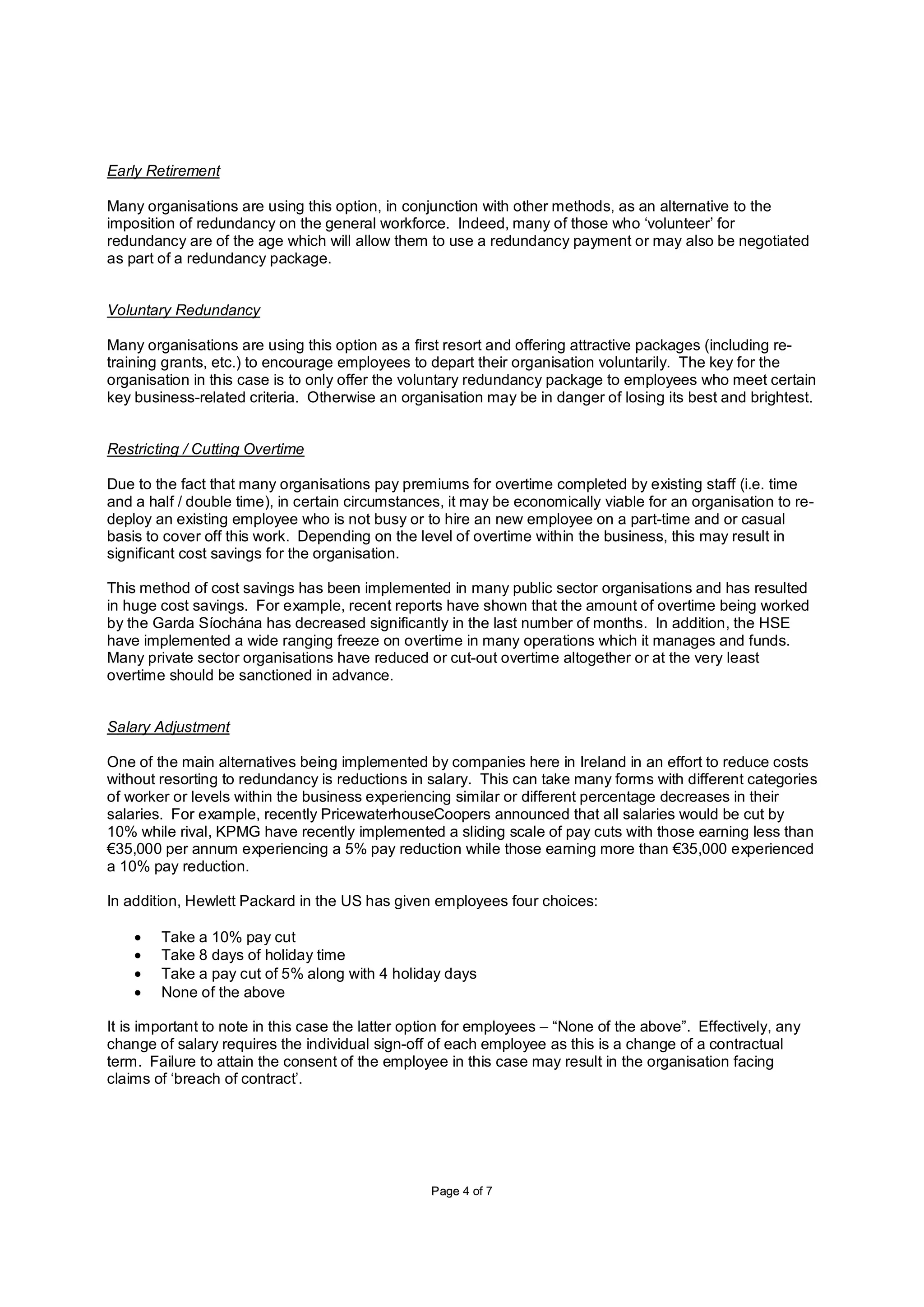 Alternatives To Redundancy | PDF