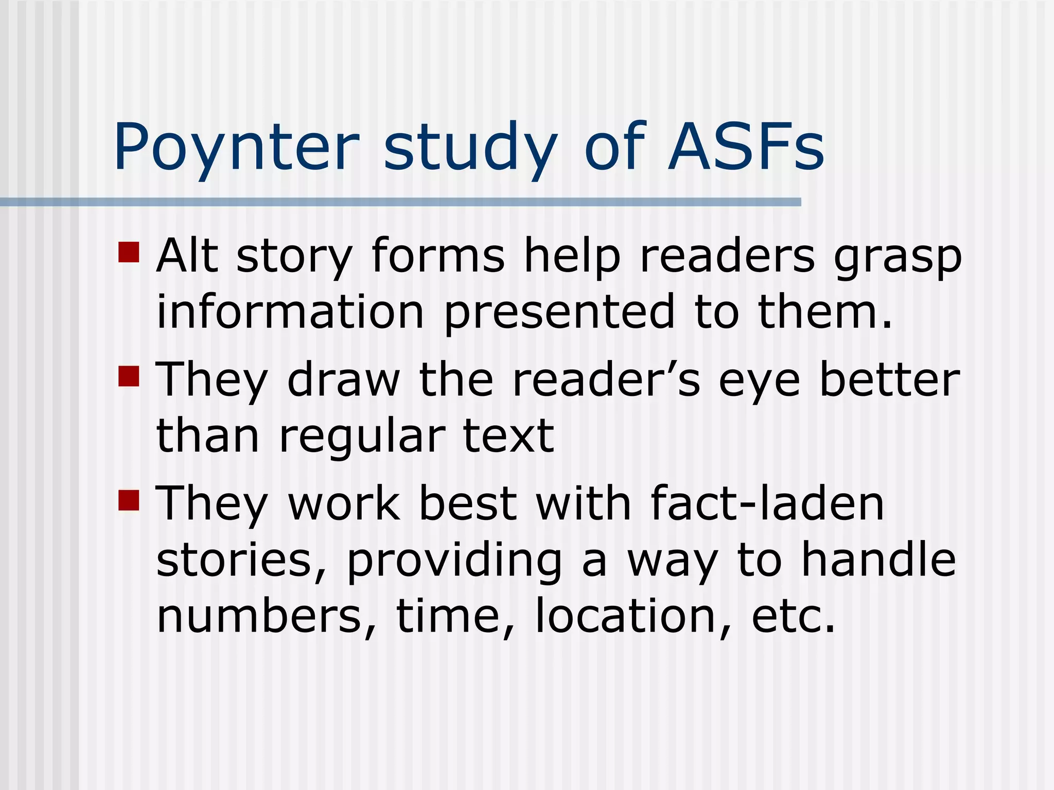 Alternative Story Forms | PPT | Technology & Computing