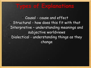 Alternatives To Social Research | PPT