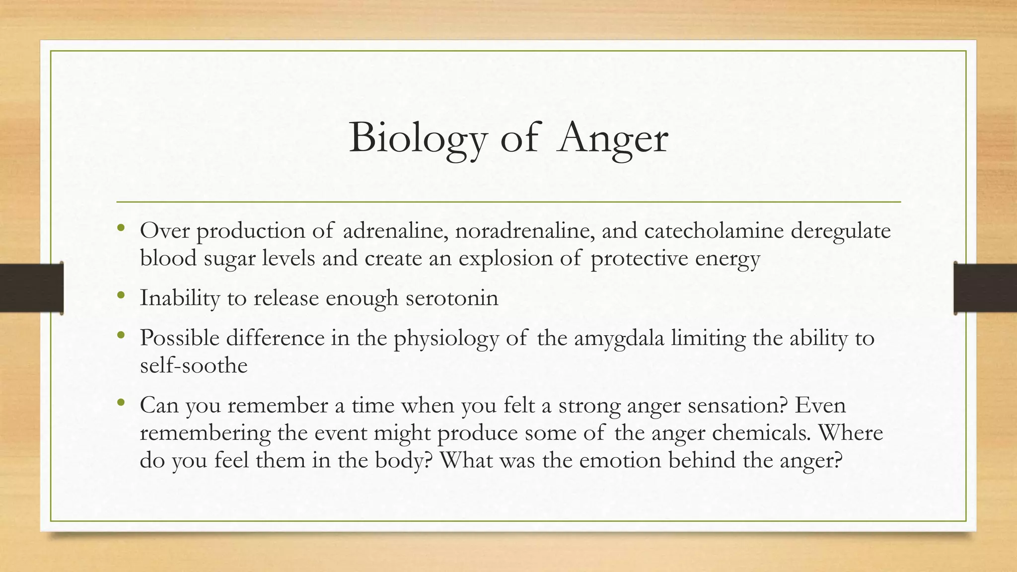 Alternative Strategies to Reduce Anger and Promote Self-Regulation | PPTX