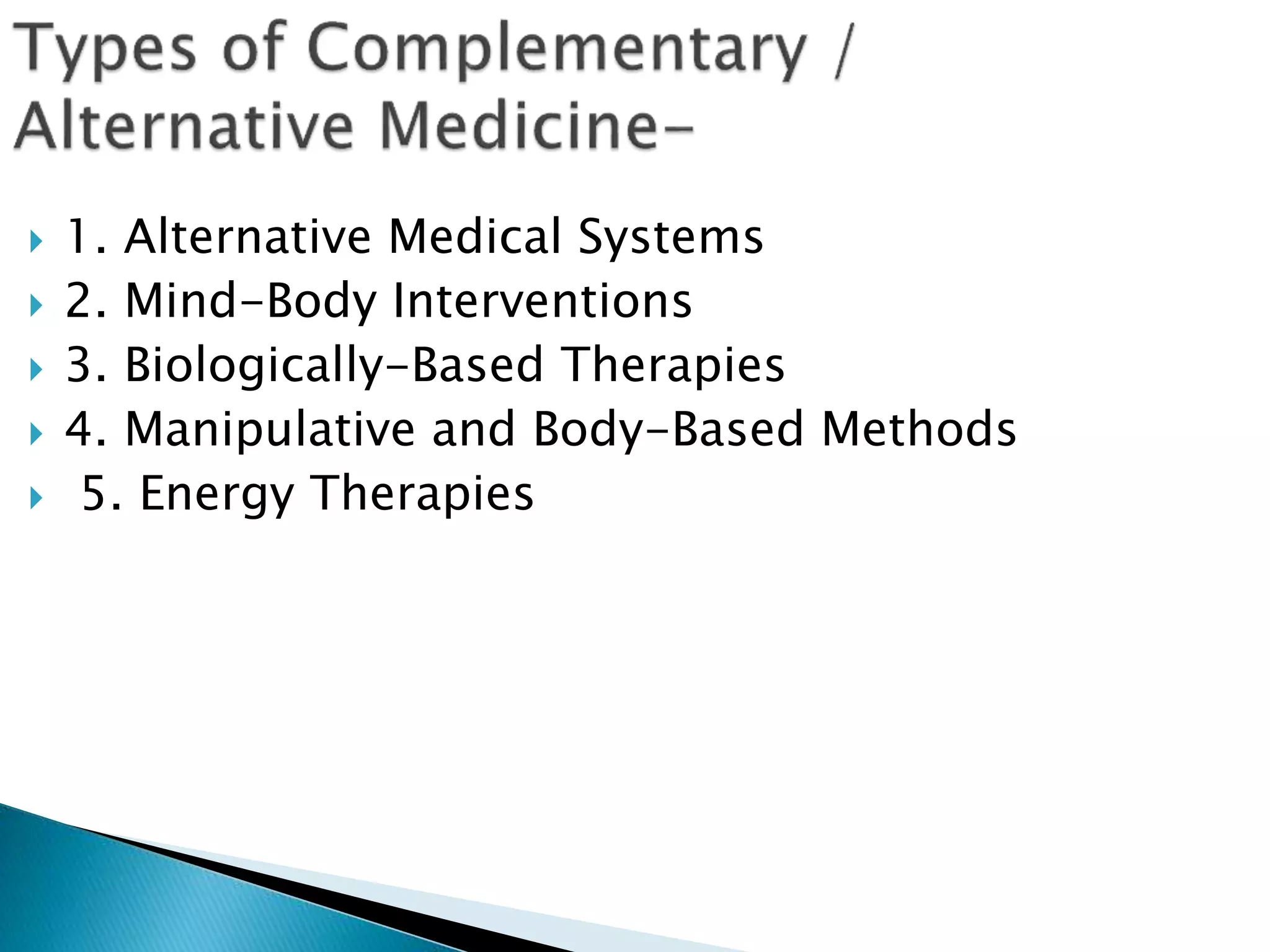 Alternative system of medicine | PPTX