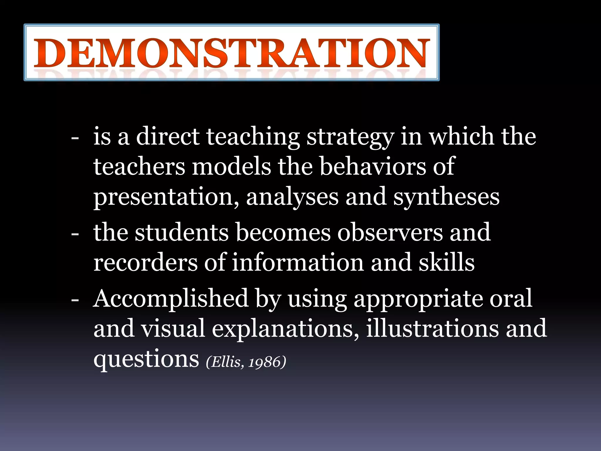 Alternative teaching strategies | PPT
