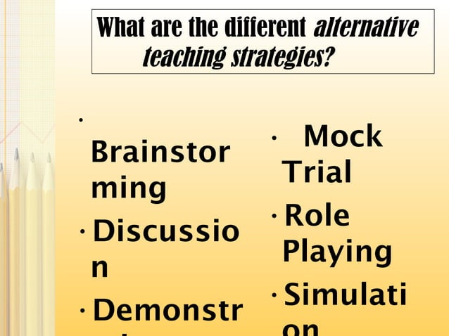 Alternative teaching strategies.pptxaa | PPT