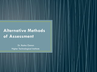 Alternative Techniques of Assessment.ppt