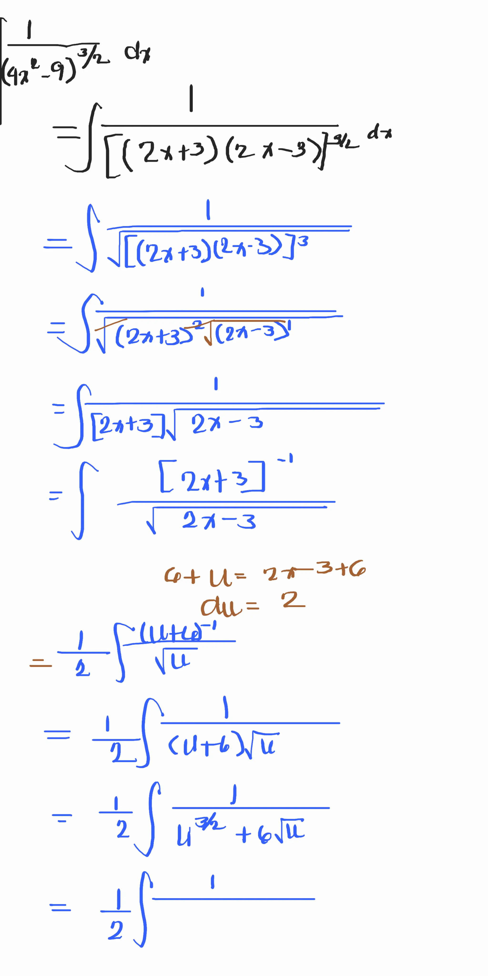 Alternative Solutions to Integration of Trigonometric Substitution | PDF