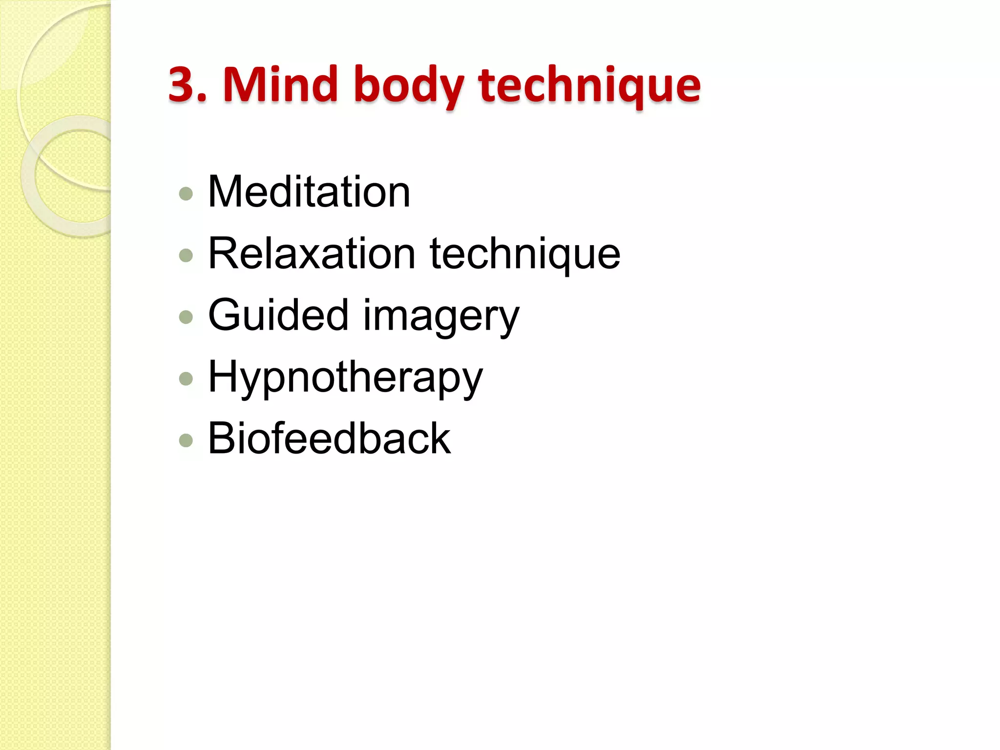 Complementary and Alternative treatment modalities | PPTX