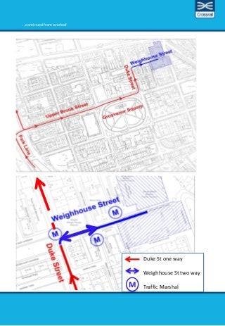 Alternative vehicle routes for davies st
