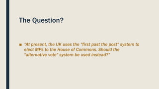 What is Alternative Vote System? | PPTX