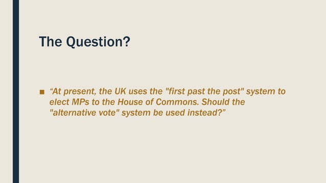 What is Alternative Vote System? | PPT