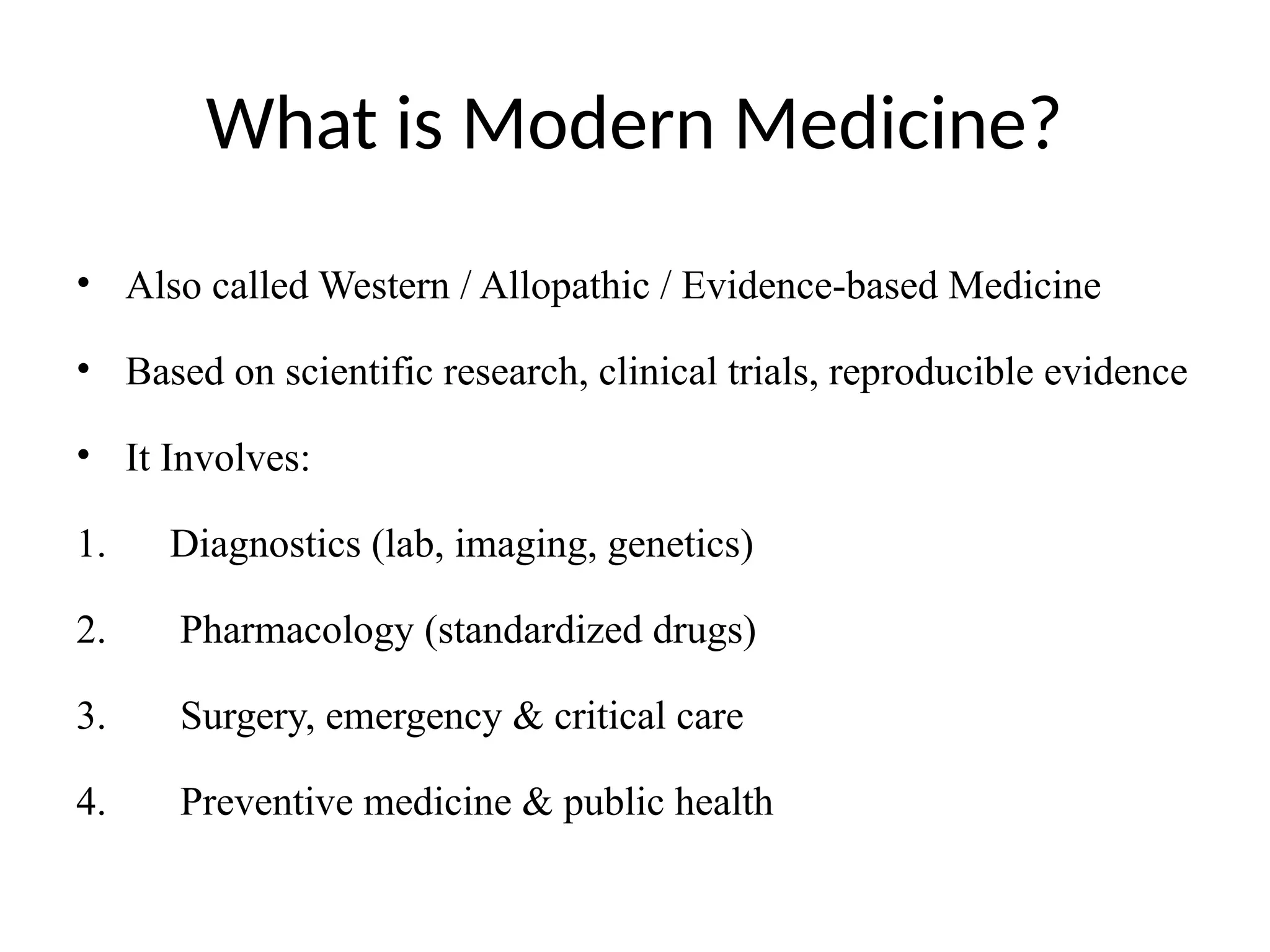 Alternative vs Modern Medicine how to differentiate | PPTX