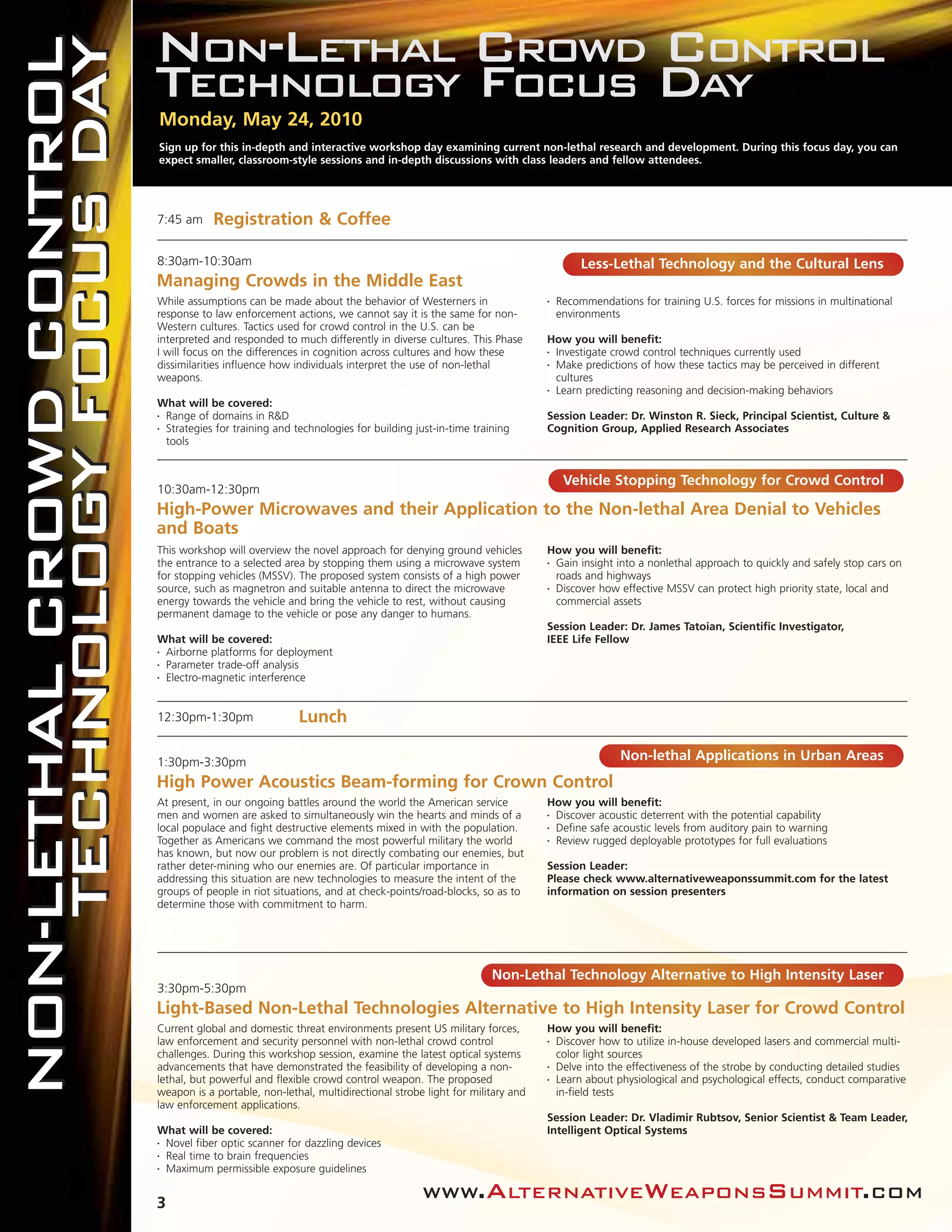 Alternative Weapons Summit | PDF