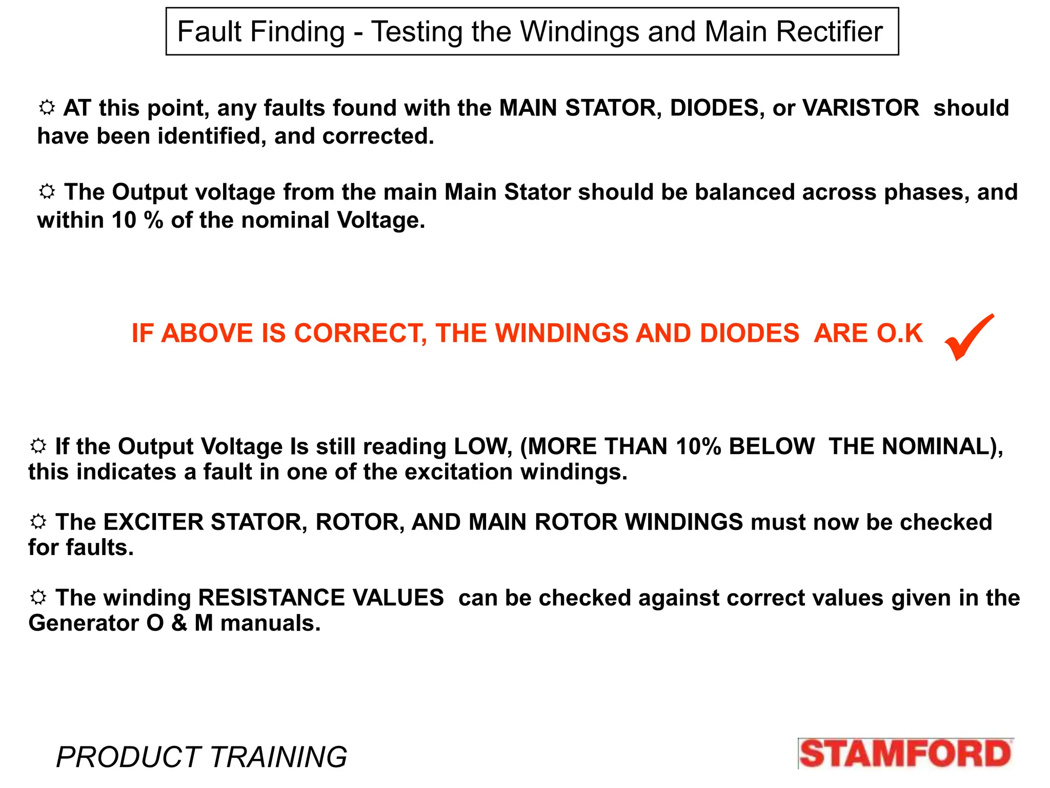 Alternator-FAULT-FINDING-stamford alternator | PPT