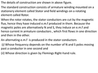 Alternators - Machines | PPT