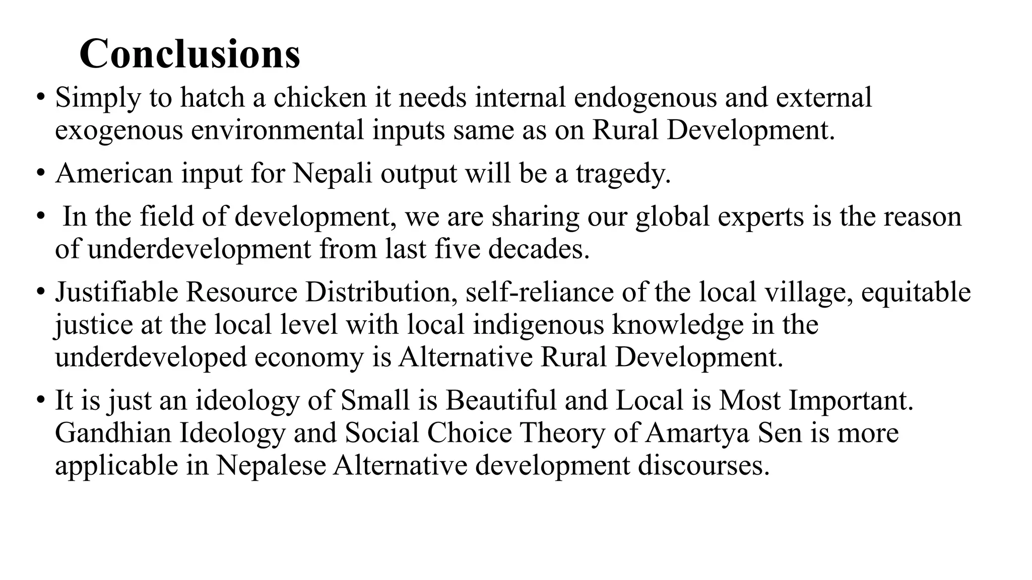 Alternatve Approach to Rural Development | PDF