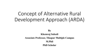 Alternatve Approach to Rural Development | PPT