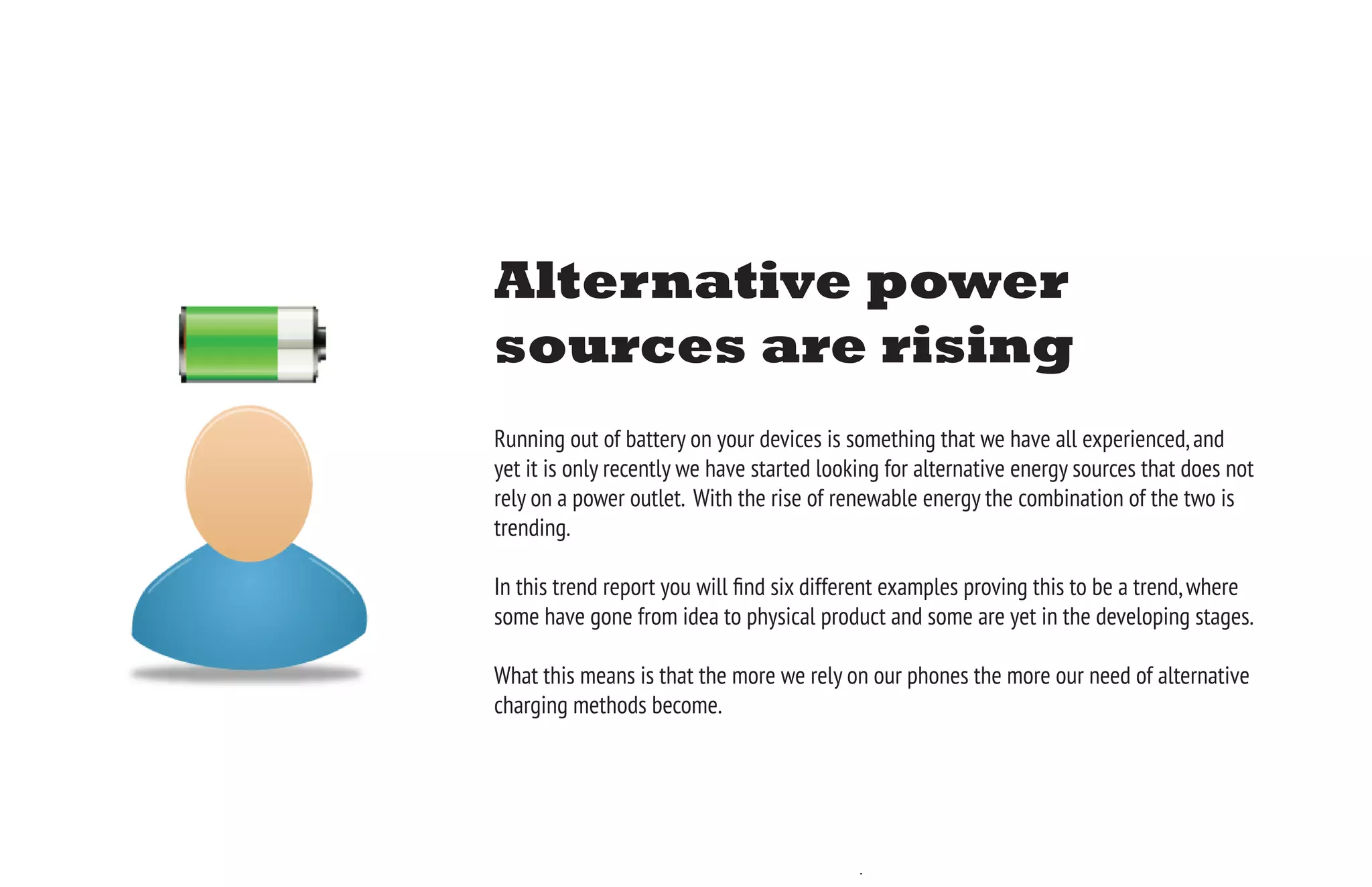 Trend- Alternative power sources | PDF
