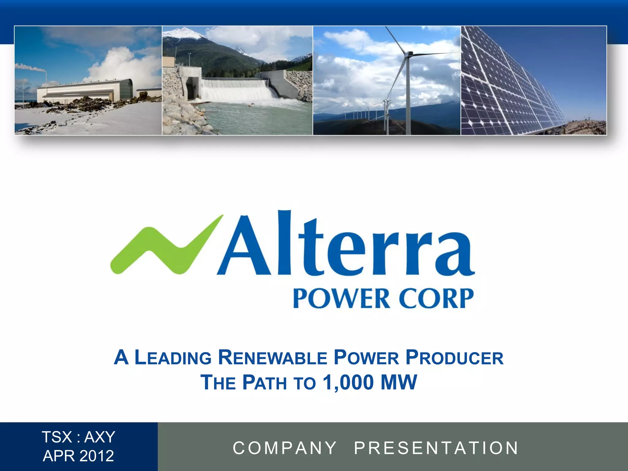 Alterra presentation - apr | PDF