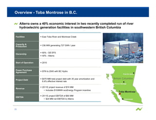 Alterra presentation Nov | PDF | Power and Energy Industry | Industries
